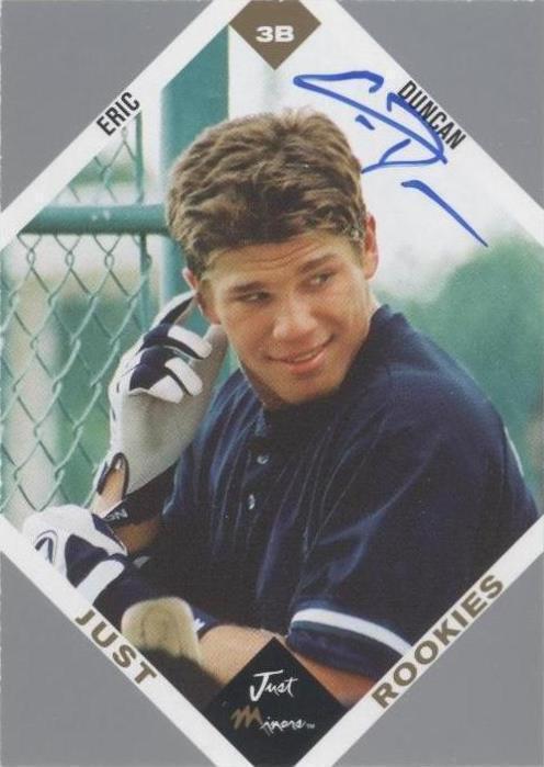 2003 Just Minors Just Rookies - Eric Duncan #16 Silver Autographs /375 ...