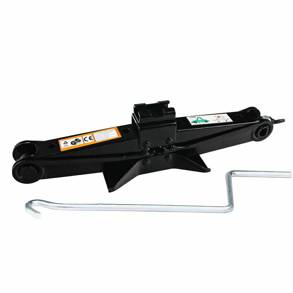 2 Tonne RustProof Van Car Scissor Jack Lift Wind Up & Chromed Crank ...