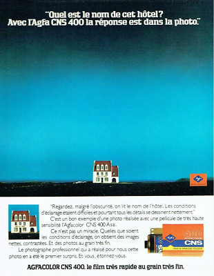publicité Advertising 0423 1980 Agfa Color film CNS 400 | eBay