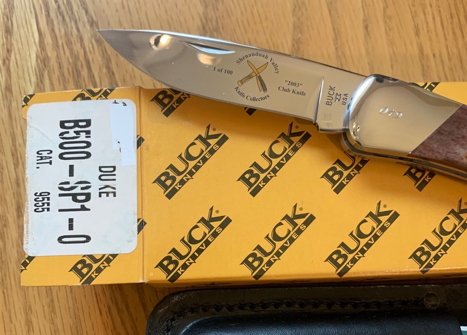 RARE BUCK 500 BB BROWN DUKE CLUB KNIFE NEVER USED IN BOX BRT3* | eBay