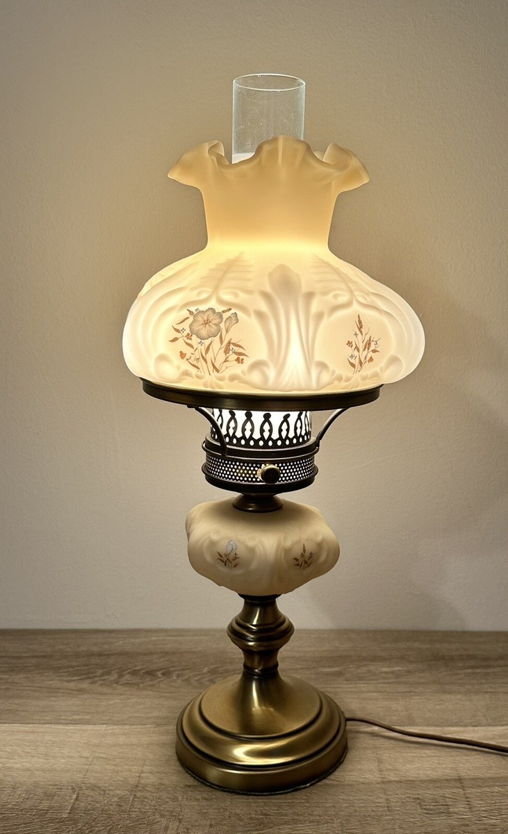 Fenton Hand Painted Lamp Shades