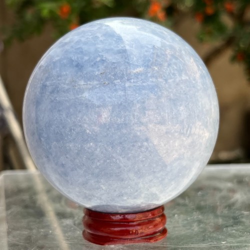 695g Natural Beautiful Blue Celestite Crystal Sphere Mineral Reiki ...