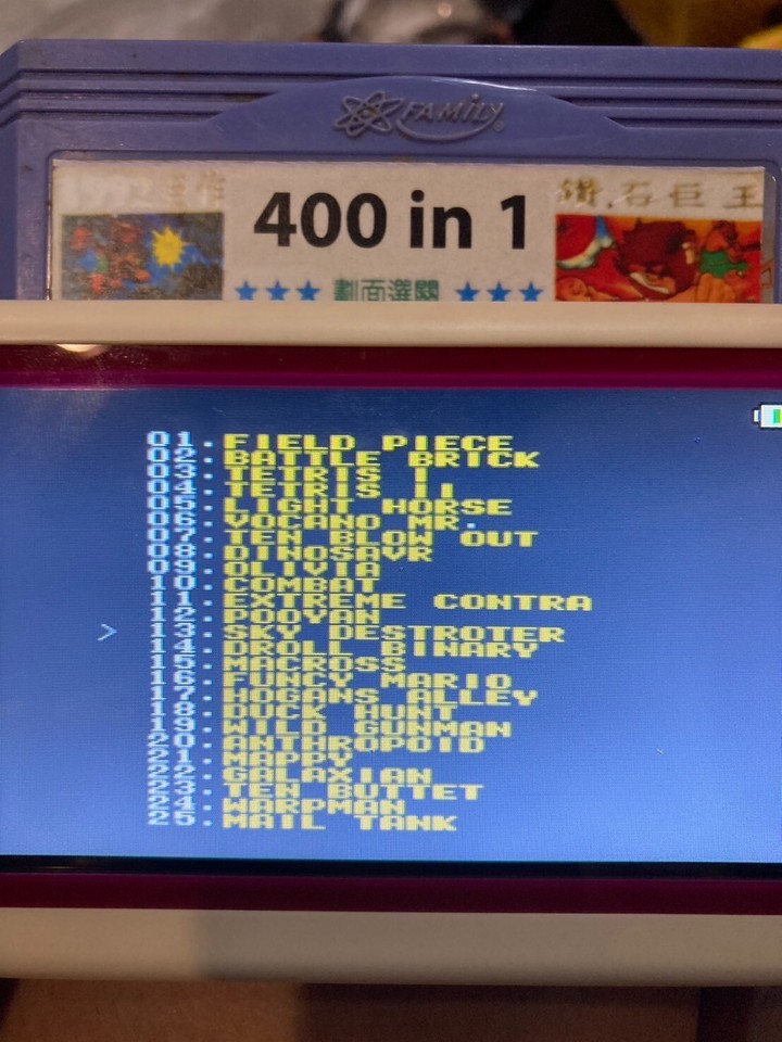 Famicom Game NES 400in1 with Bubble Bobbles (IC Chips, Re-Printed Label ...