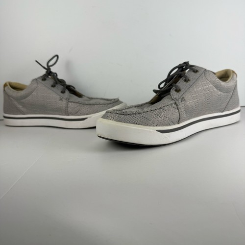 Twisted X Hooey Loper Shoes Mens Size 13 Western Gray Loafer Lace up ...