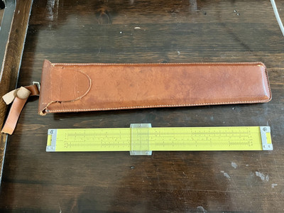 Vintage Pickett N600-ES 6” Log Log Duplex Slide Rule + Original Leather ...