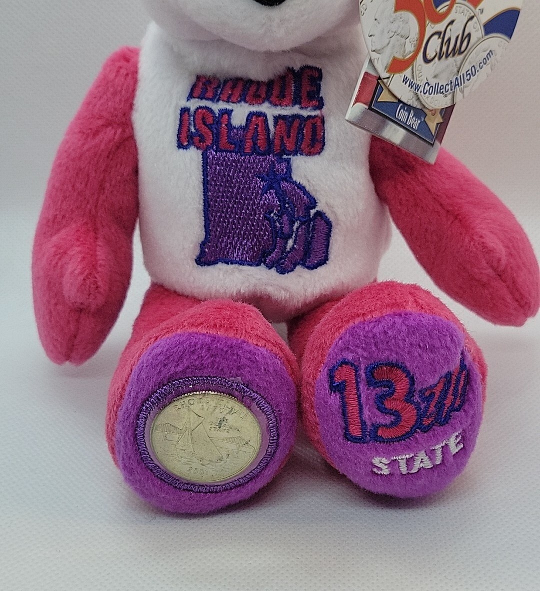 Rhode Island Limited Treasures Coin Bear New 50 States of America Bear ...