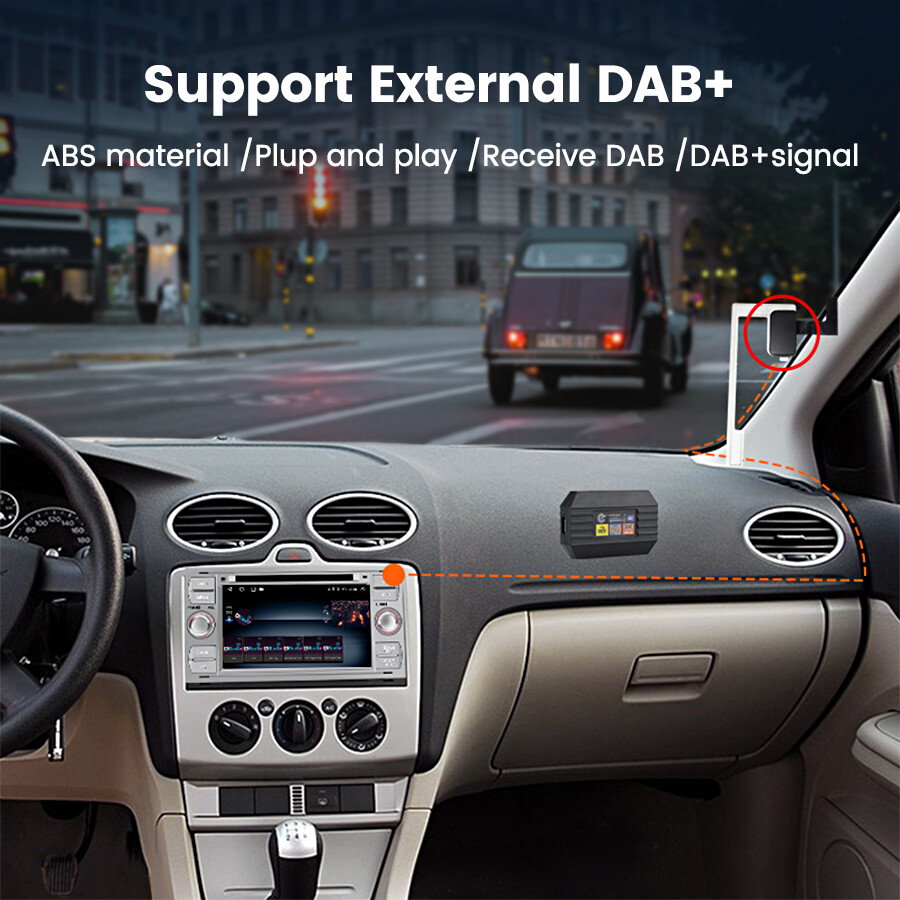 JUNSUN Universal For Android Car Radio Only Digital DAB+Dongle Adapter ...