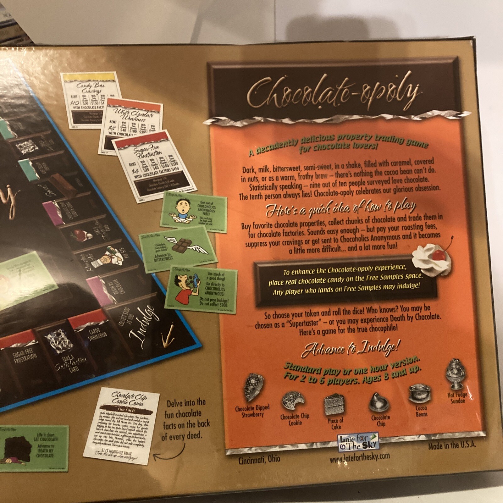 NEW, Factory Sealed Chocolate-opoly Board Game Great Gift For Chocolate ...