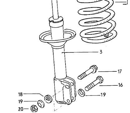 VW Golf MK1 Front Suspension Strut Eccentric Bolt Washer for sale ...
