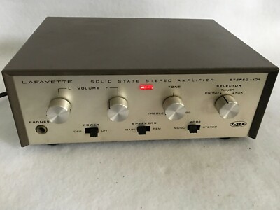 Lafayette Stereo – 10A, Solid State Stereo Amplifier For Repair As IS ...