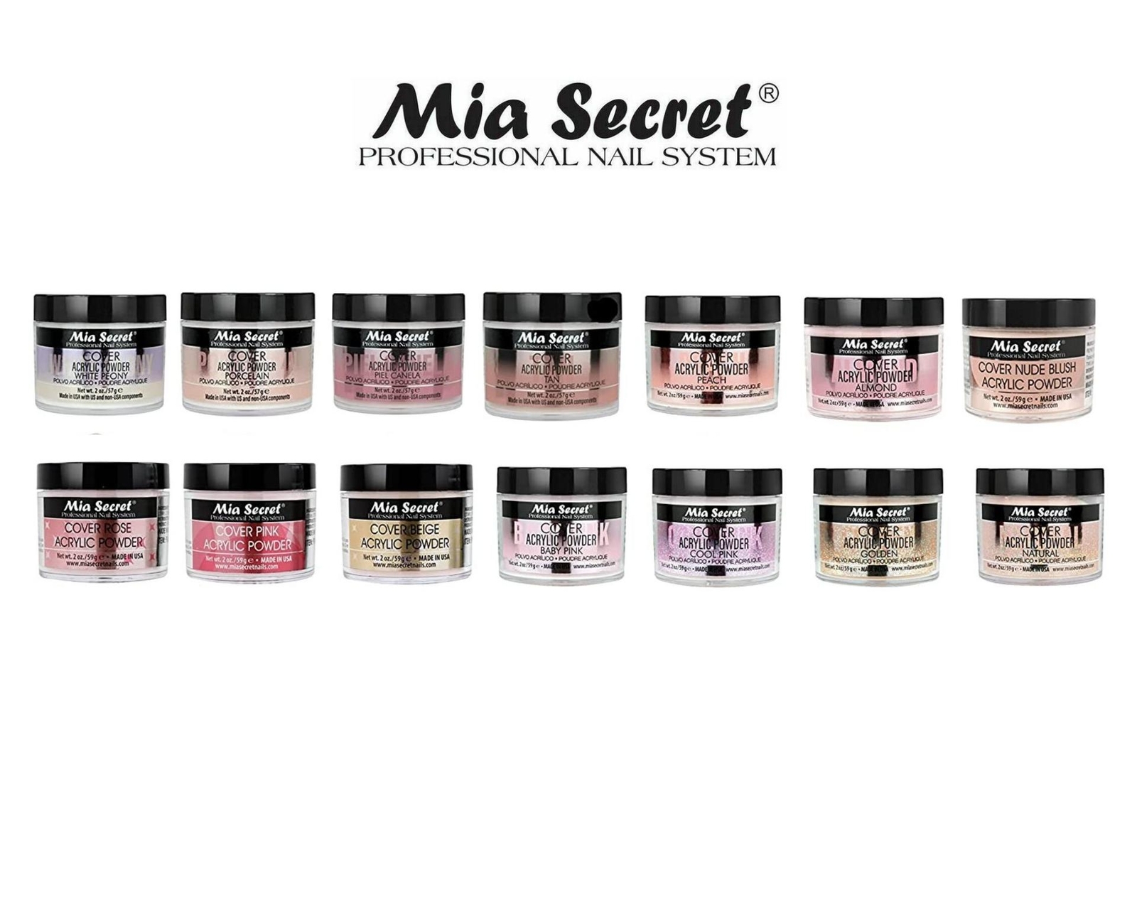 Mia Secret COVER Powder - 2 oz; ALL 14 Colors | eBay