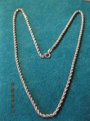 Sterling Silver 18 inch Rope chain very strong solid silver quilte | eBay