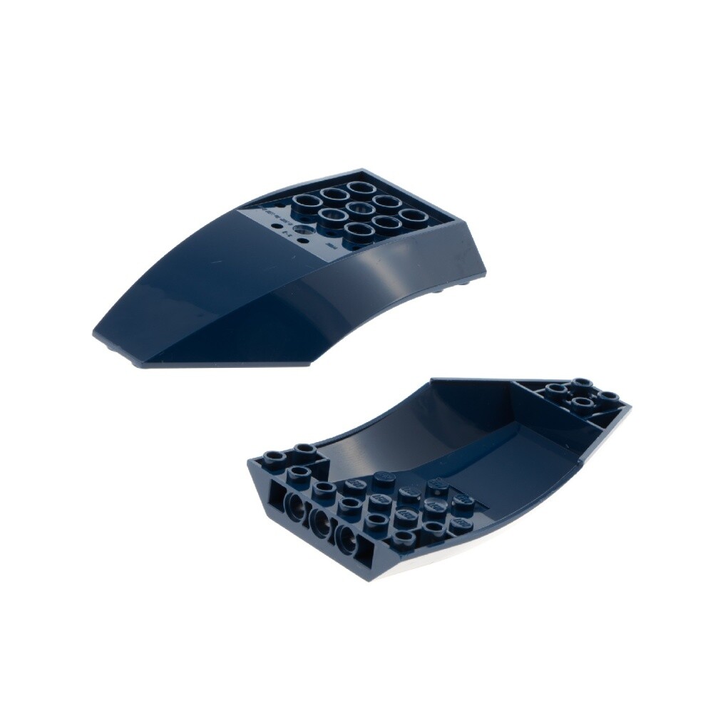 2x Lego Cockpit 10x6x2 dunkel blau gewölbt Boot Schiff Unterteil 41378 ...