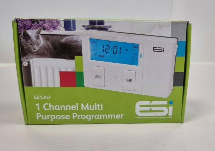 ESI ES1247 One 1 channel Multi Purpose Programmer 7day, 5/2 day or 24 ...