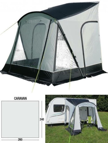 SunnCamp Swift Deluxe 260 Caravan Porch Awning - Grey for sale online ...
