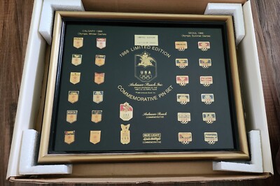Olympic Pin Set Anheuser Busch #2735 Of 10,000 Limited Edition USA ...