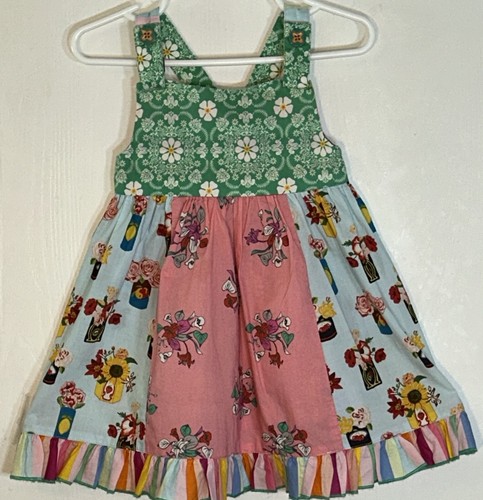 Matilda Jane Baby Girl 18-24M Sundress Multi Colored Floral Shoulder ...