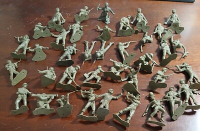 Vintage Marx Army Men WWII Lot Of 38 | eBay