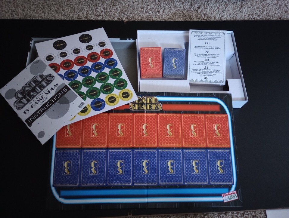 Card Sharks Board Game 2020 Version of TV Game Show Hosted by Joe ...