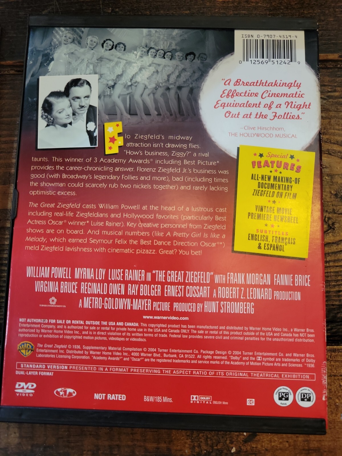 The Great Ziegfeld (snap case DVD) 12569512429| eBay