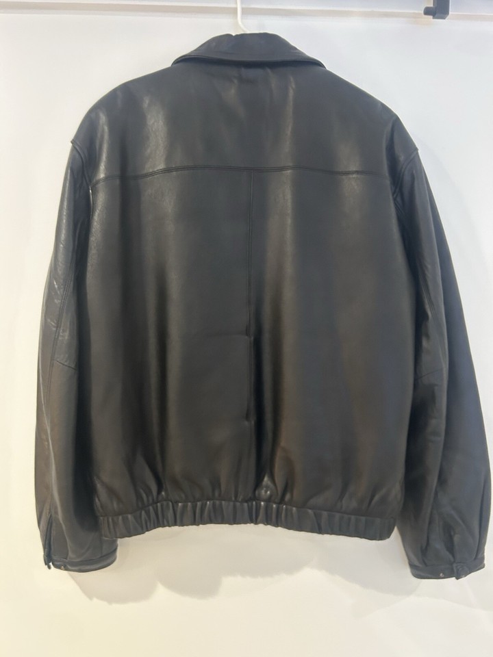Leather Bomber Jacket Kenneth Cole Reaction Removal Liner Thinulate ...