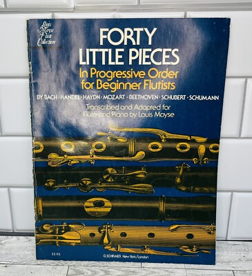 Flute Forty Little Pieces Progressive Order Beginner Schirmer/Louis ...