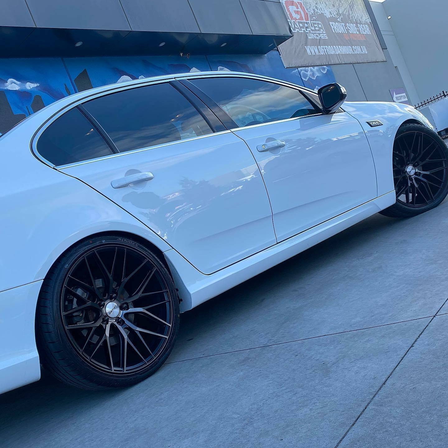 20" INOVIT BLITZ Wheels in Black Dark Tint Finish Size 20x8.5 20x10 PCD ...