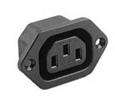 Pack 5 x C13 IEC Outlet 4.8mm Faston Chassis Mount Panel Mount 10A ...