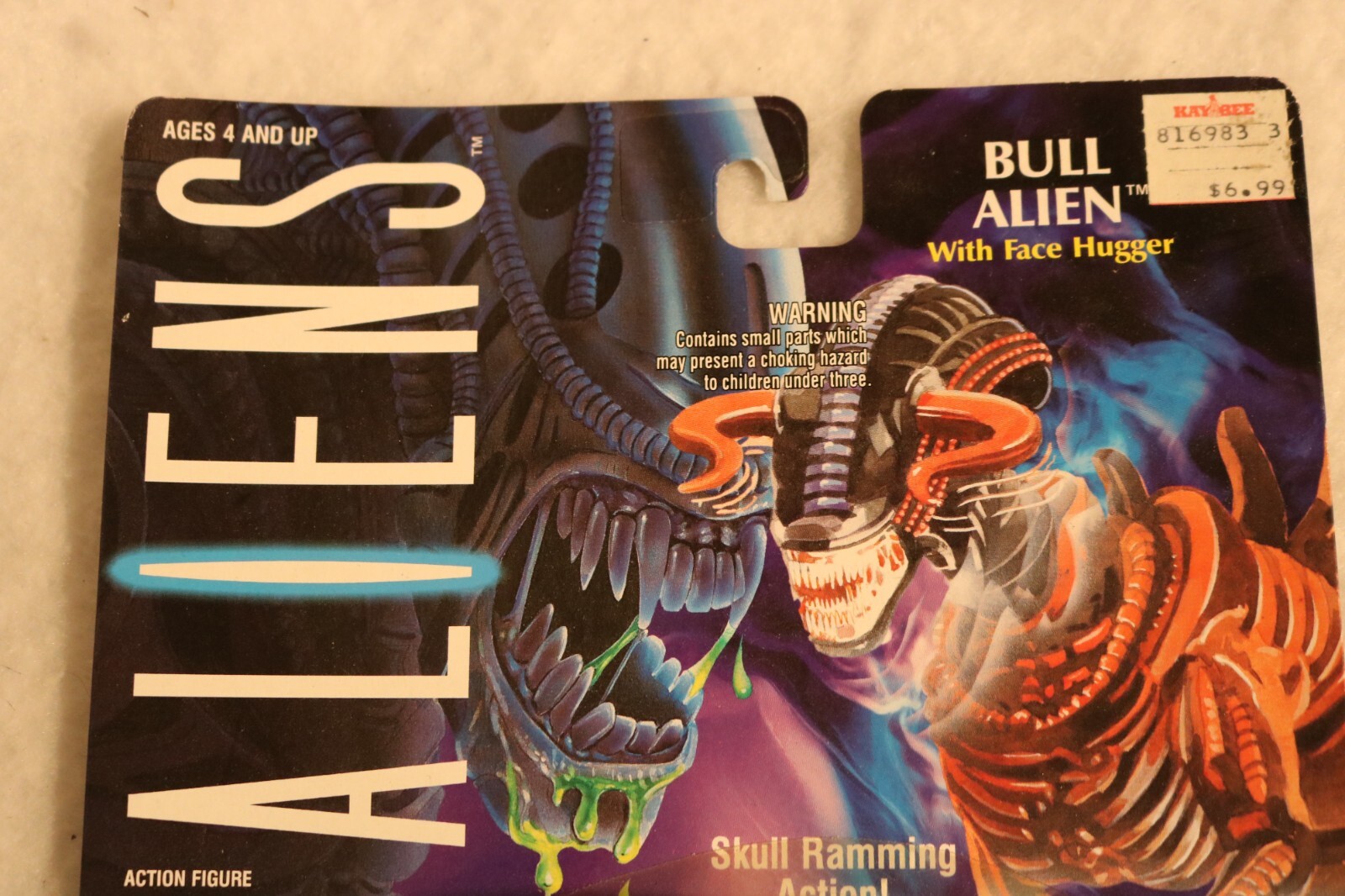 Vintage MOC ALIENS Bull Alien with Face Hugger Action Figure 1992 ...