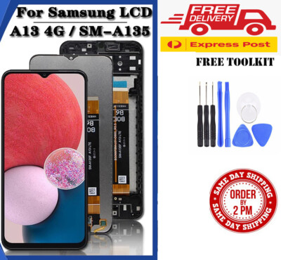 SAMSUNG GALAXY A13 4G SM-A135F LCD TOUCH SCREEN DIGITIZER FRAME ...