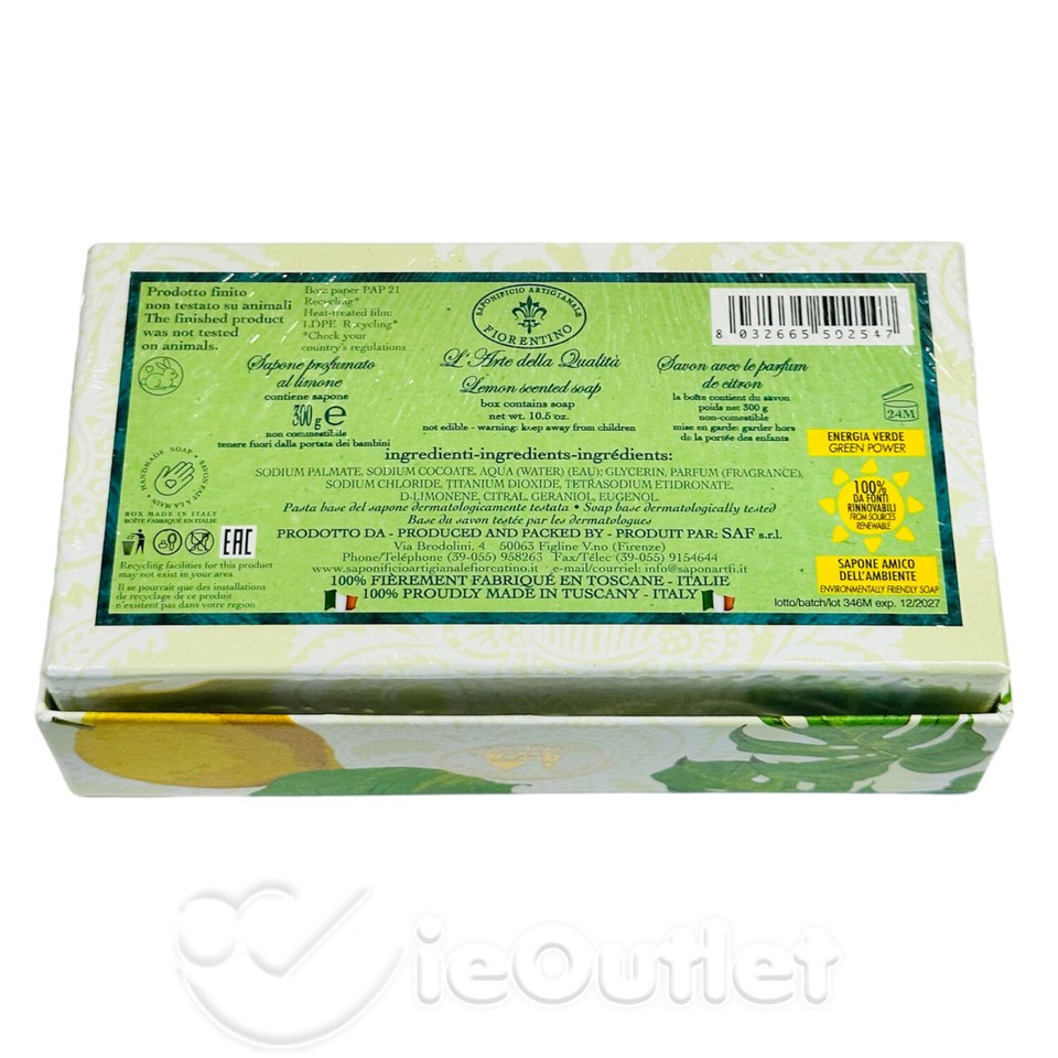 BRAND NEW La Saponeria Firenze Large Scented Italian Bar Soap - Made In ...