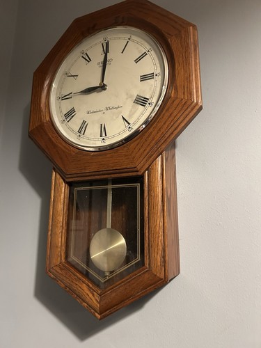 Seiko Quartz Drop Dial Wall Clock westminster whittington chiming clock ...