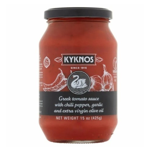 kyknos greek tomato sauce with chili peppers 425g | eBay