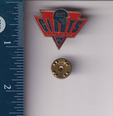NEW YORK GIANTS Helmet Triangle Team Logo Pin NFL FOOTBALL METAL LAPEL ...
