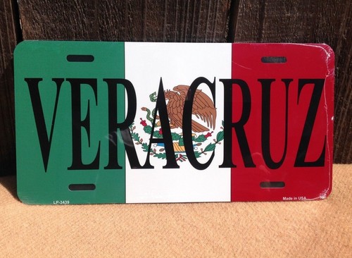 Vera Cruz Mexico Mexican Flag License Plate Auto Car Truck Vehicle Tag ...