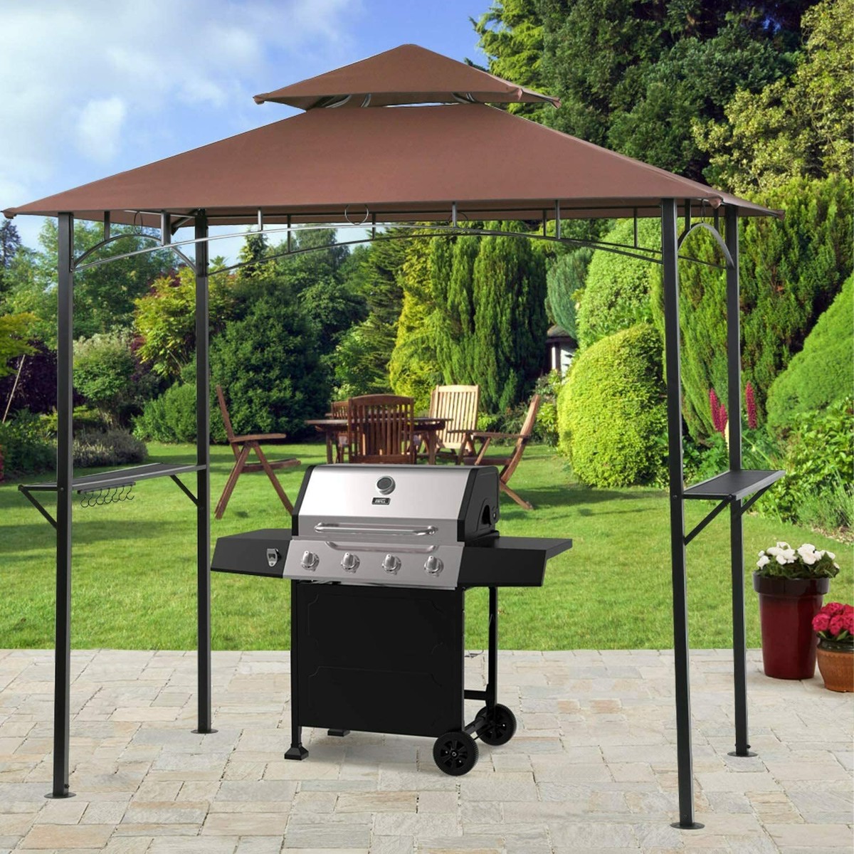 Sunjoy Grill Gazebo Cover Rectangular
