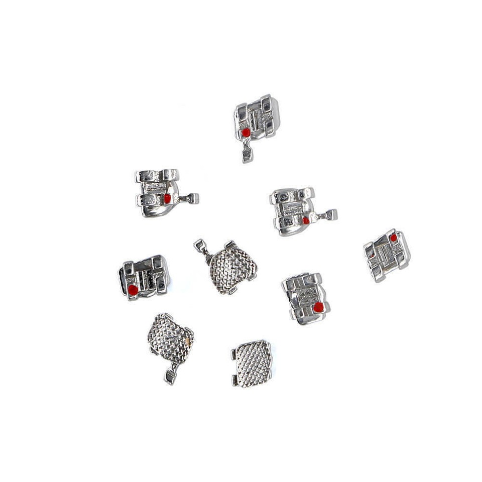 5-100 packs Dental Orthodontic Mental Bracket Brace Mini MBT Slot 018 ...