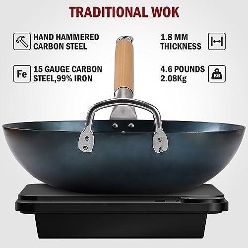 NEW, WOK, pre-seasoned at high temp. #T22624-733 | eBay