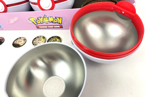 Pokemon PokeBall Tin Lot of 6 PREMIERBALL EMPTY Coins Display Cosplay ...