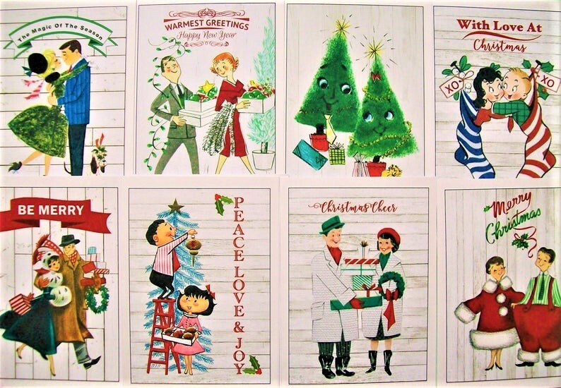 Mid Century Christmas Cards