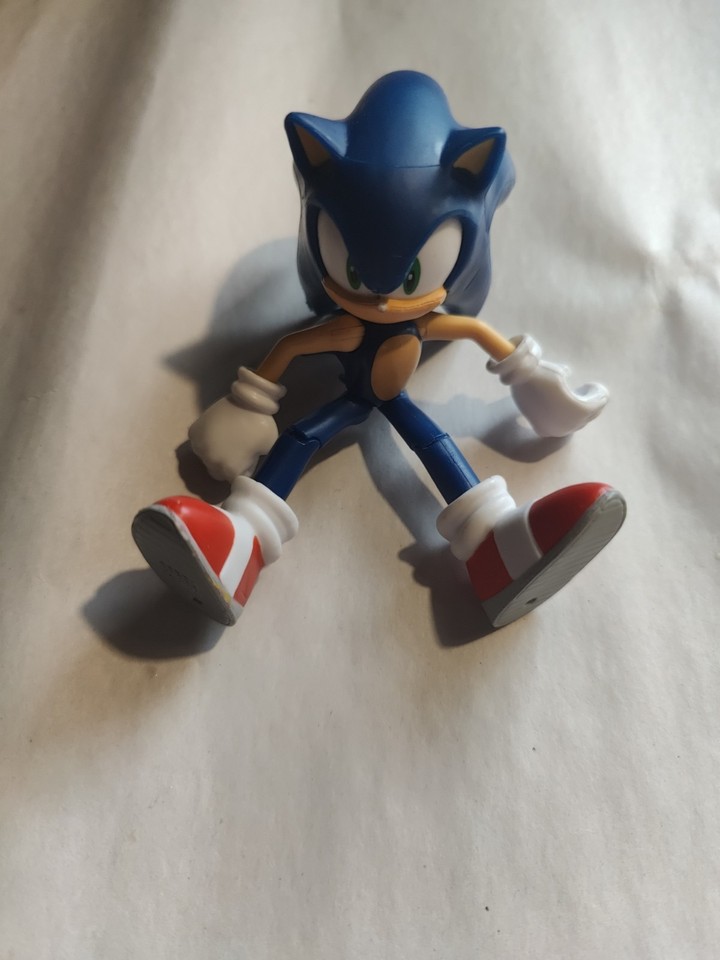 SONIC THE HEDGEHOG Action Figure by JAKKS Posable Bendable 4” SEGA | eBay