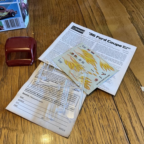 Monogram 1/24 '36 Ford Coupe Street Rod Sealed Model Kit # 2721 1985 | eBay