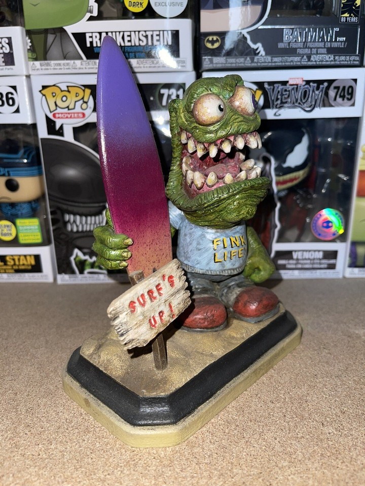 2018 Monster Custom Art Resin Rat Fink Weird Ohs Surf Fink 1/1 Ed Roth ...