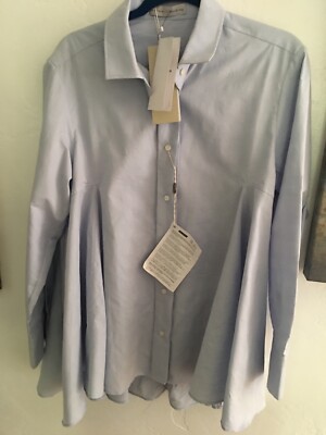 NWT Palmer Harding Blouse Top Blue pique UK 16 | eBay