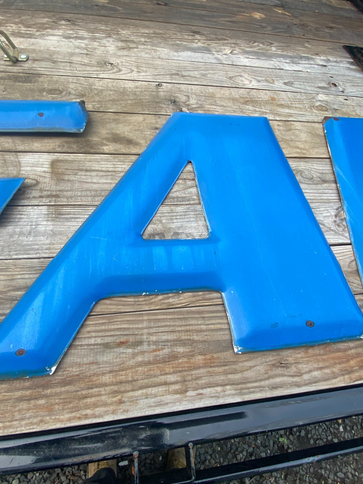 Original Porcelain GOODYEAR Tire sign 30 inch letters Gas Oil (Very ...