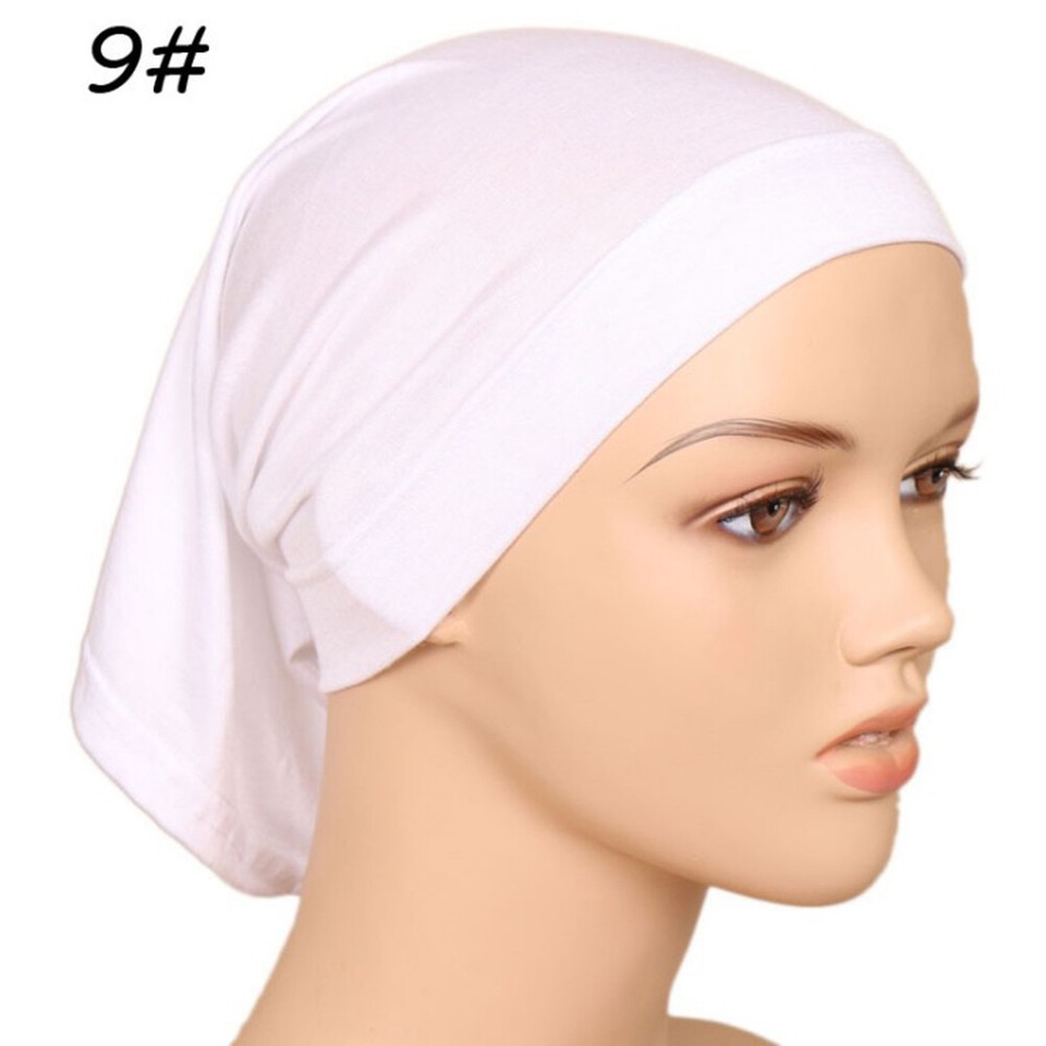 Muslim Head Scarf Hijab Inner Cap Women Men Islamic Underscarf Ninja ...