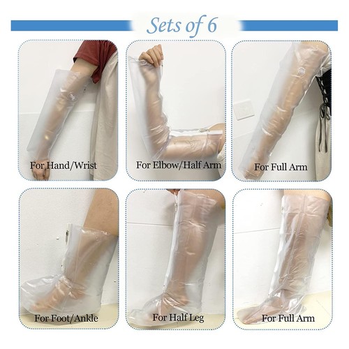 6x Inflatable Splint Set PVC Injury Support Brace Ankle Leg Arm ...