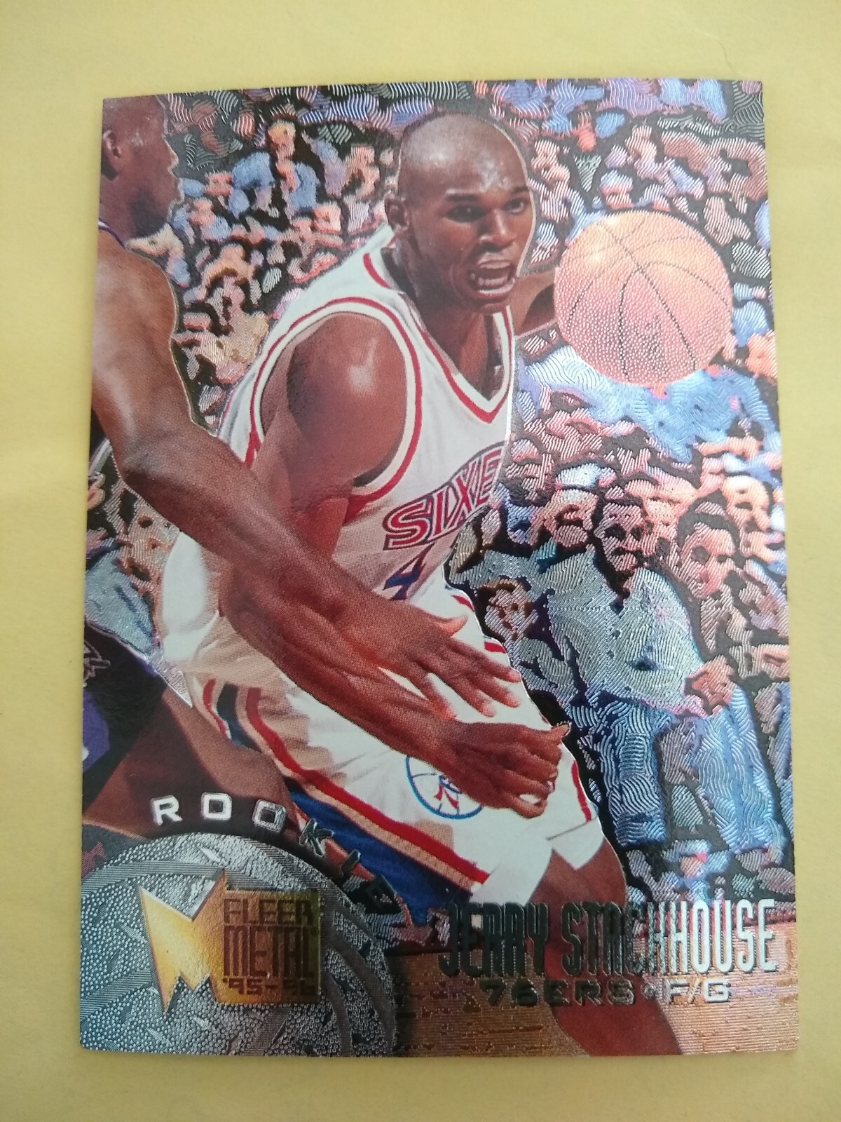 JERRY STACKHOUSE Philadelphia 76ERS 1995-96 FLEER METAL Basketball CARD ...