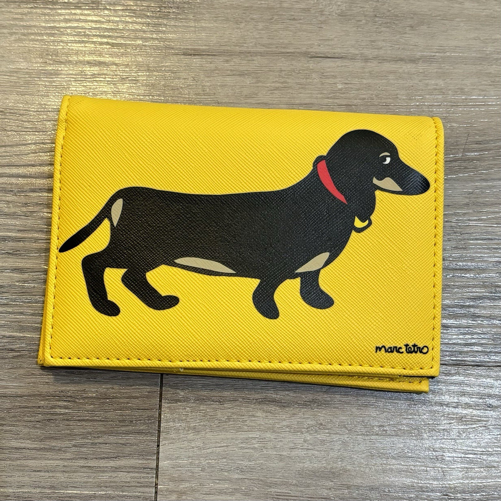 Marc Tetro Dachshund Dog Slim Card Foldable Wallet 5” x 4.5” | eBay