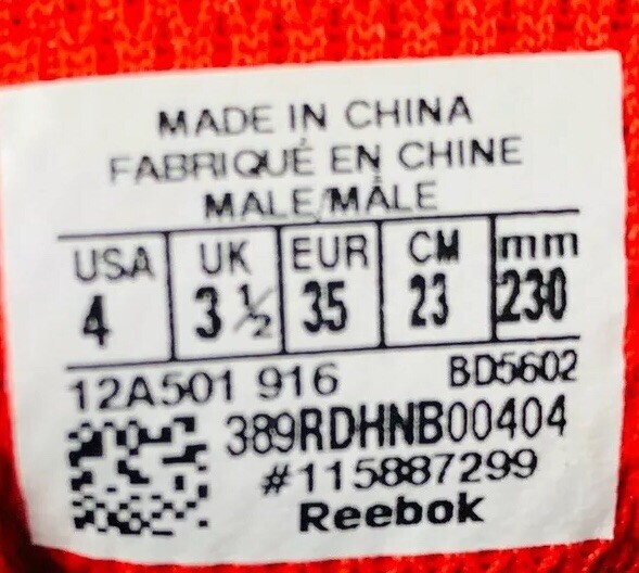 Size 4 REEBOK Royal Flag Hi Top Black Lace Up Sneakers Men Shoes High ...